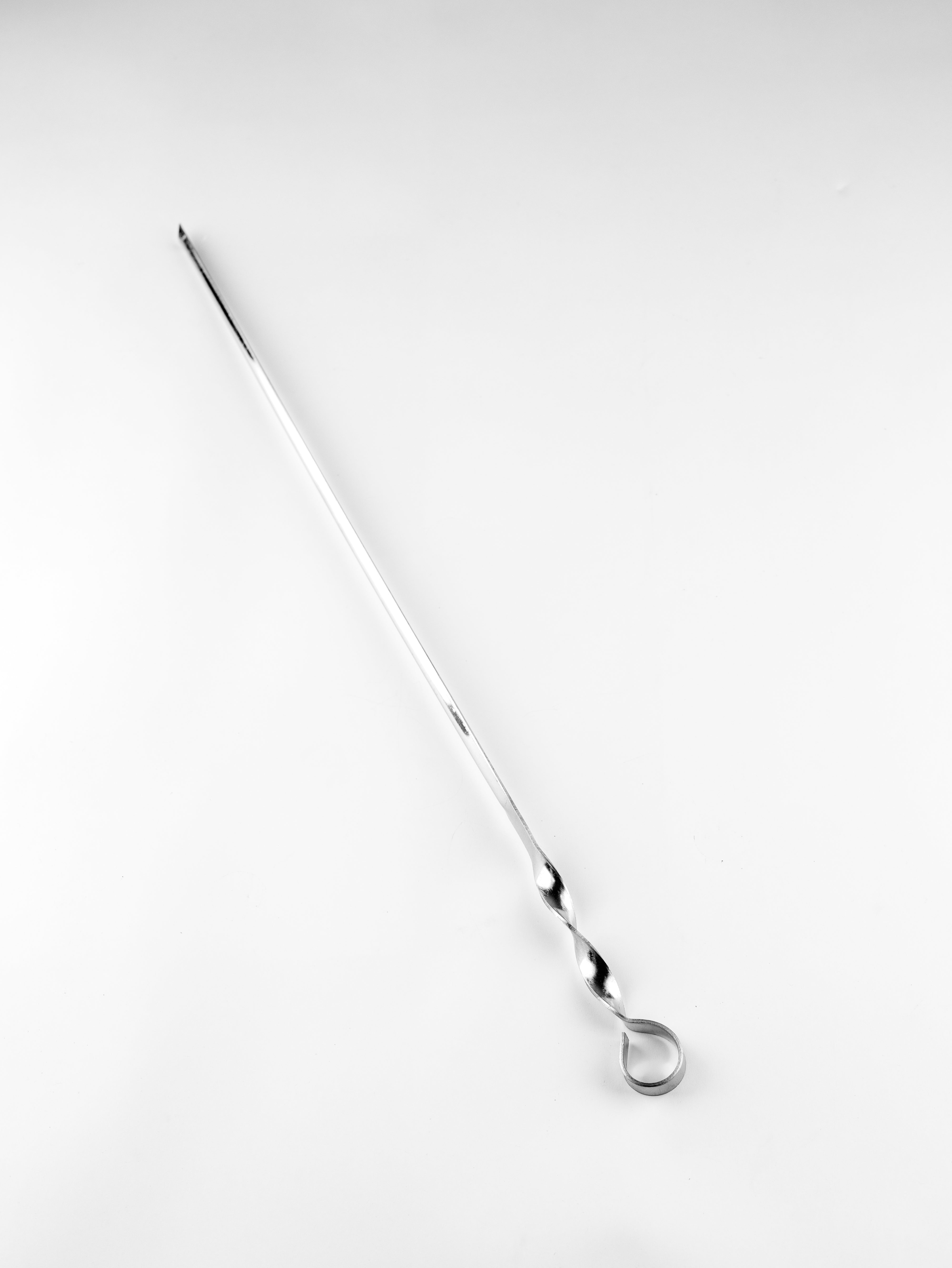 Stainless steel skewer, angle 570 mm / grill skewer.